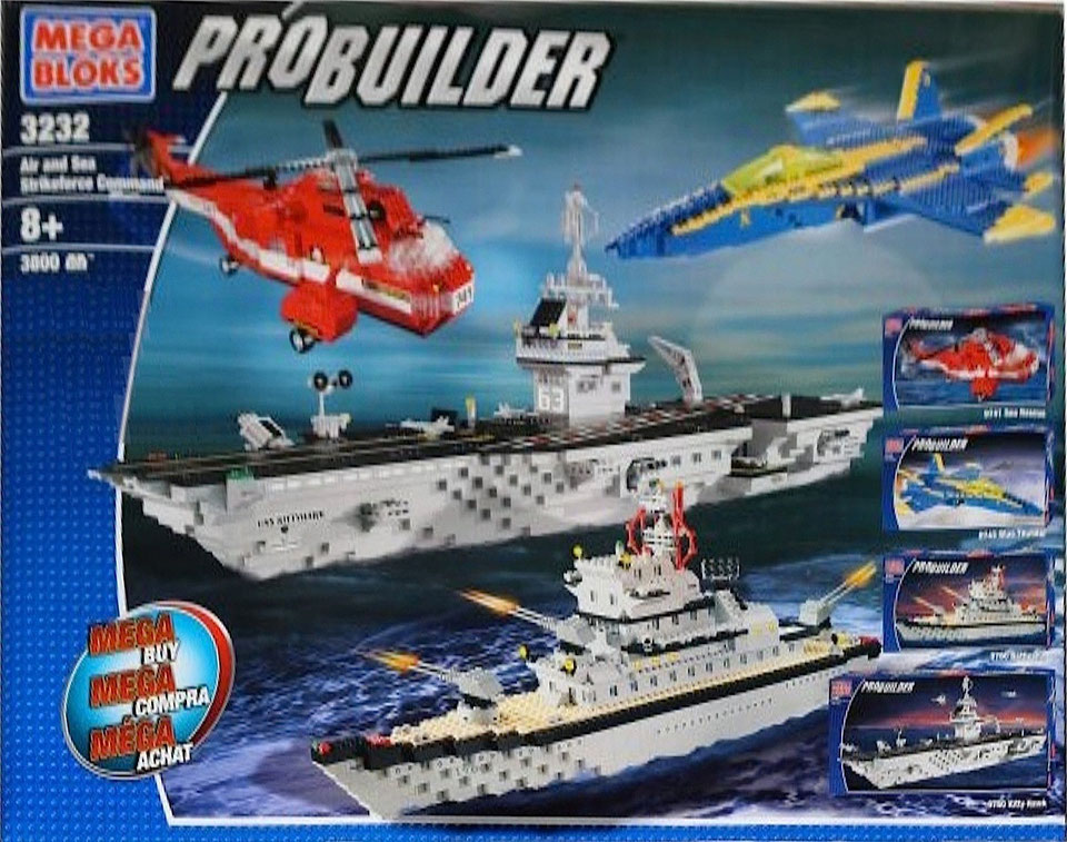 Mega Bloks Kitty Hawk - Aircraft Carrier Building Bricks World