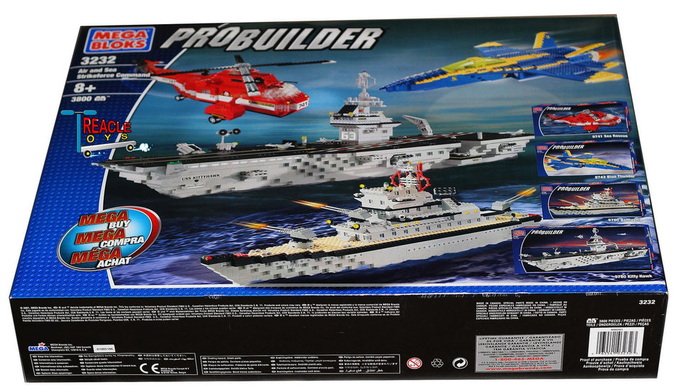 Mega Bloks Kitty Hawk - Aircraft Carrier Building Bricks World