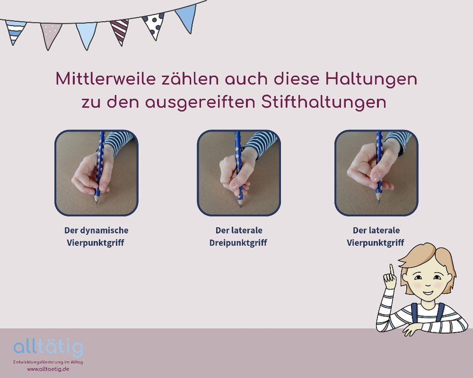 Reife und unreife Stifthaltungen sicher erkennen - alltaetigs Webseite!