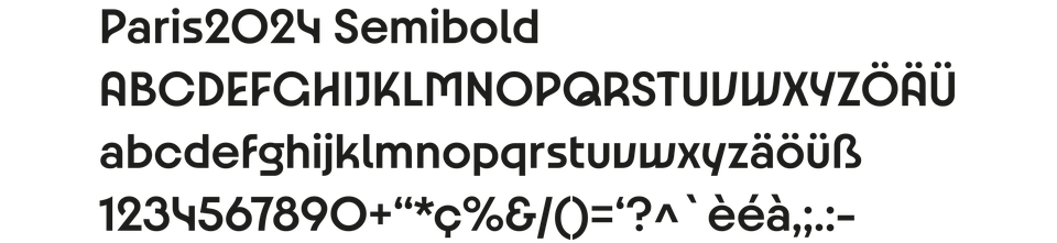 Paris 2024 – Typefaces - theolympicdesign – Olympic Design Webseite!