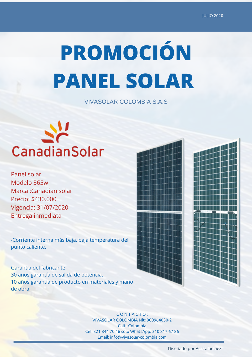 paneles solares baratos colombia - Vivasolar Colombia
