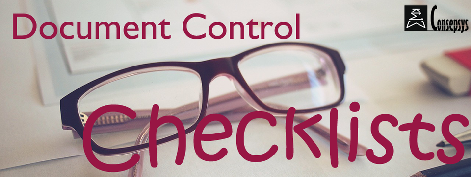 Checklists: An essential tool for Document Controllers - Consepsys