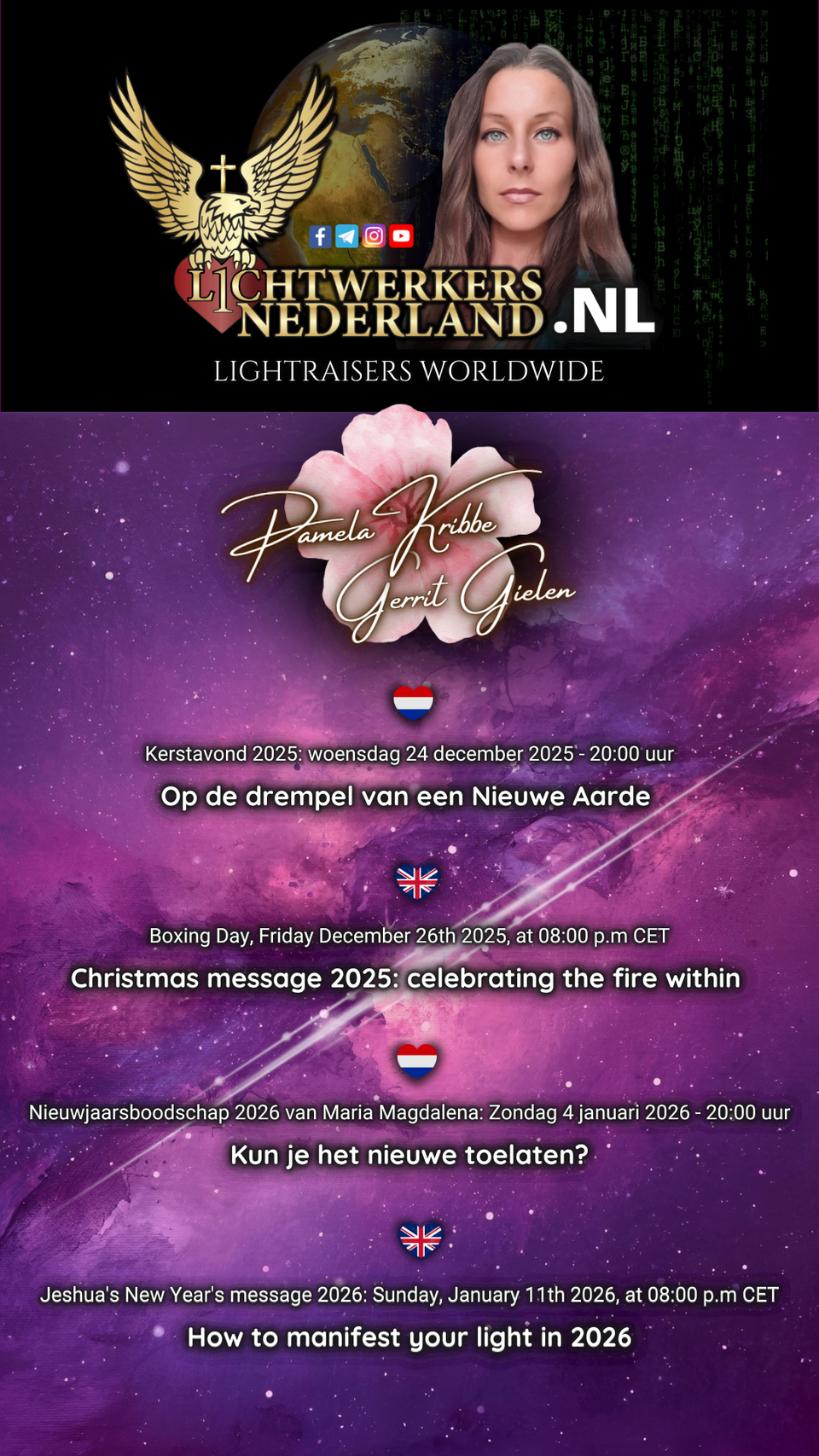 Program Christmas 2025 + New Year 2026 - Lightraisers Worldwide