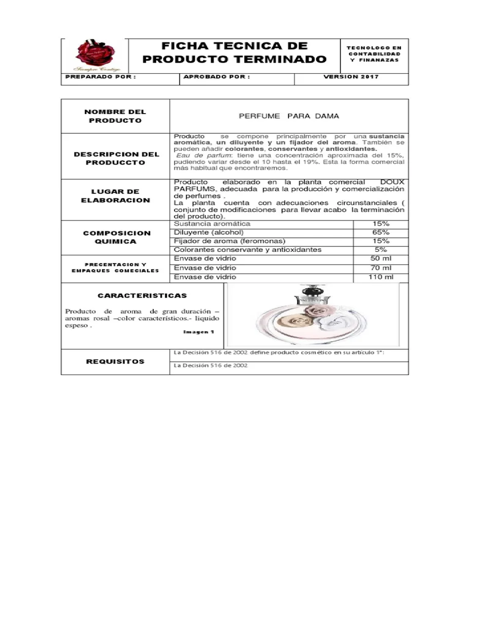 FICHAS TÉCNICAS - Página web de quimicamilagrosa