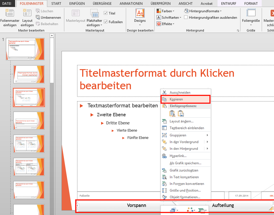 PowerPoint Kapitel-Fortschritt-Anzeige anzeigen - das kwoxt!