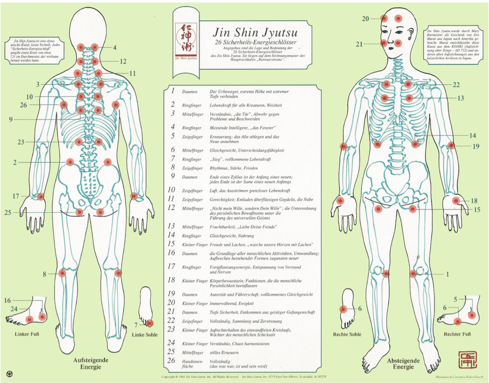 26 Sicherheits-Energieschlösser - Jin Shin Jyutsu - Dina Felder ...