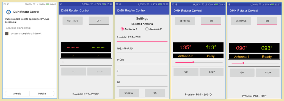 Remote Control for Antenna Rotator (obsolete) - IW7DMH - Ham Radio Station