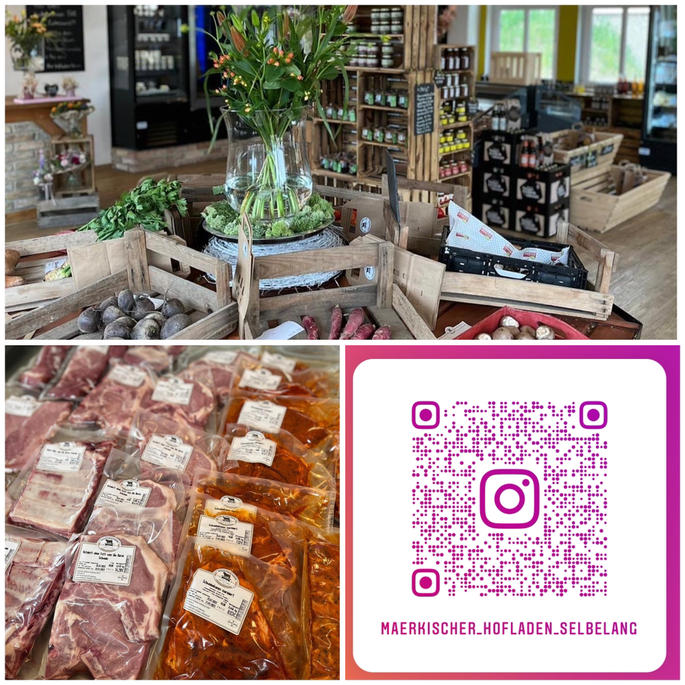 Verkauf von Rindfleisch über den Hofladen - bio-rinderfarms Webseite!