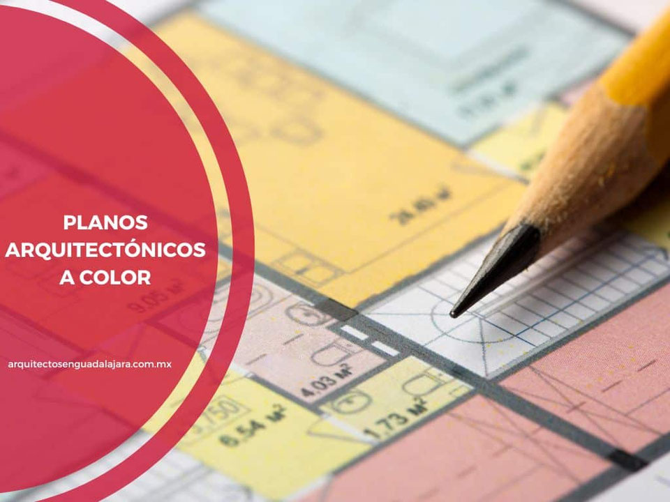Planos arquitectónicos a color - arquitecto