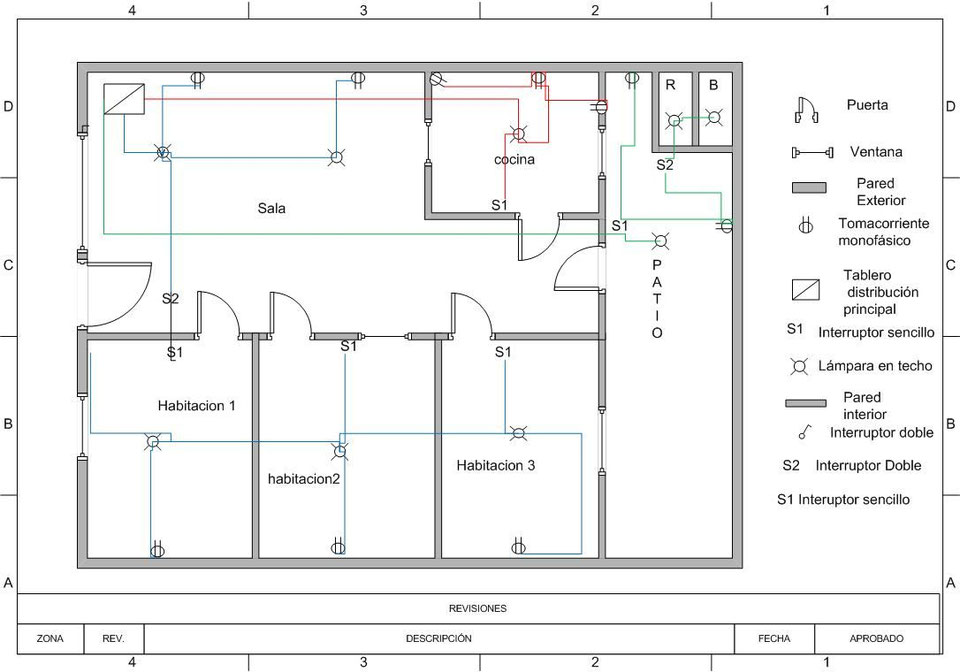 PLANOS PARA INSTALACIONES ELÉCTRICAS RESIDENCIALES - Página web de electricidadinem
