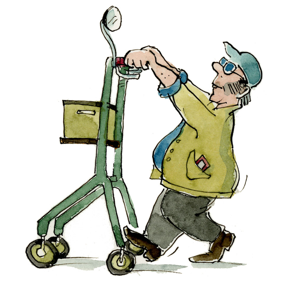 Die richtige Höhe des Rollators - Rollator-Club