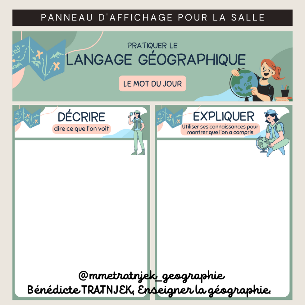 Le mot du jour : un rituel autour des consignes "décrire" et "expliquer ...