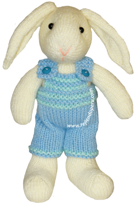 Overol del conejo - Tejiendo Perú