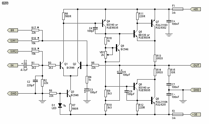 Discrete Class AB Amplifier - SKLAB-ELECTRONICS - Welcome on rosario ...