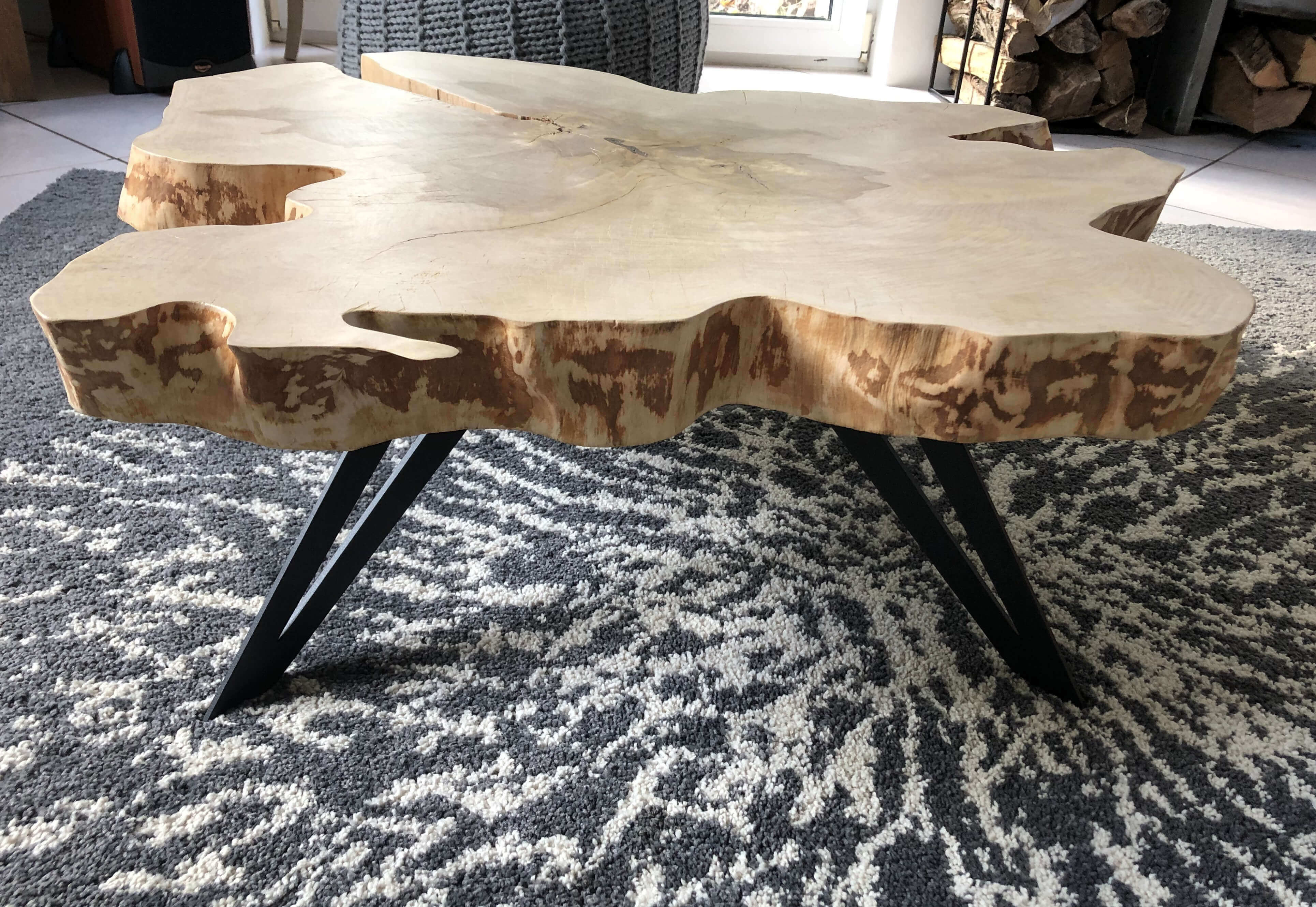 Pied de table basse en métal 100% Made in France - piedtable.fr