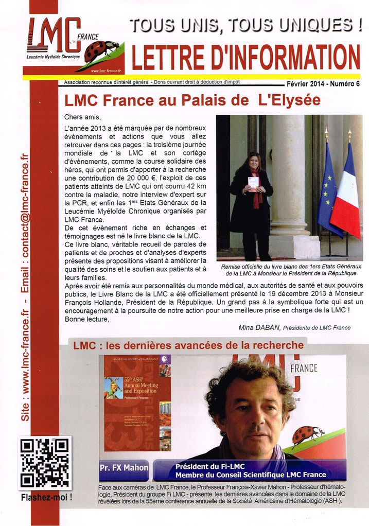 LMC France soutient la recherche en 2016 - LMC France - Leucemie ...