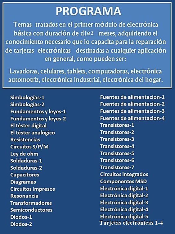 programa de clases - Página web de capacitaweb