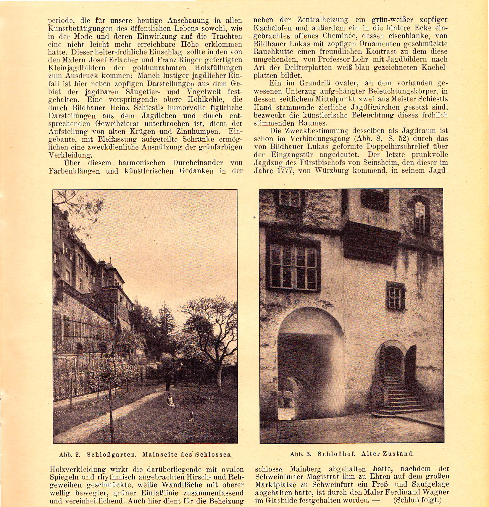 Umbau von Schloß Mainberg - Schweinfurtführer - Ein Führer durch ...