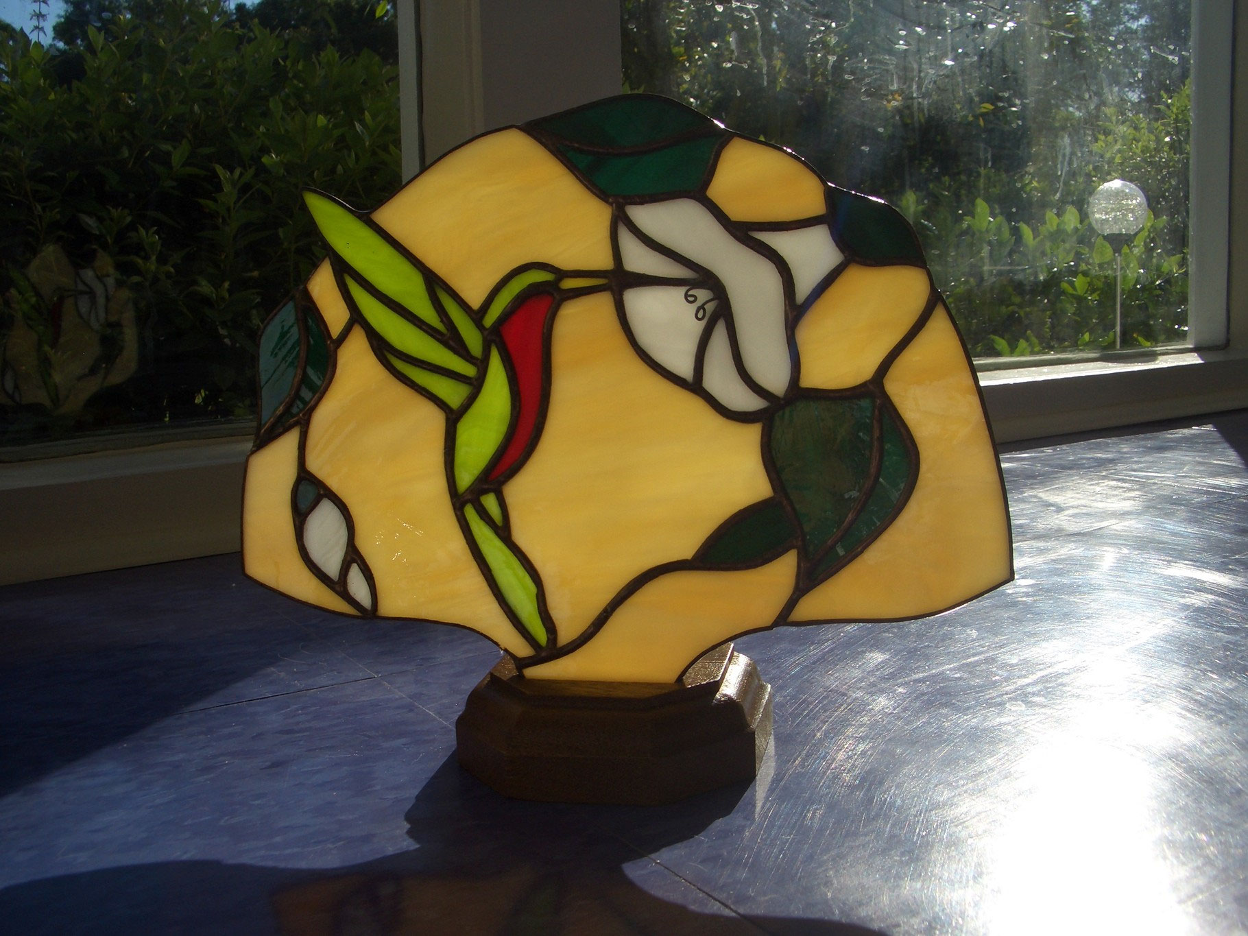 Stained Glass Fan Lamps Picture Gallery - Acadian Glass Art Studio LLC