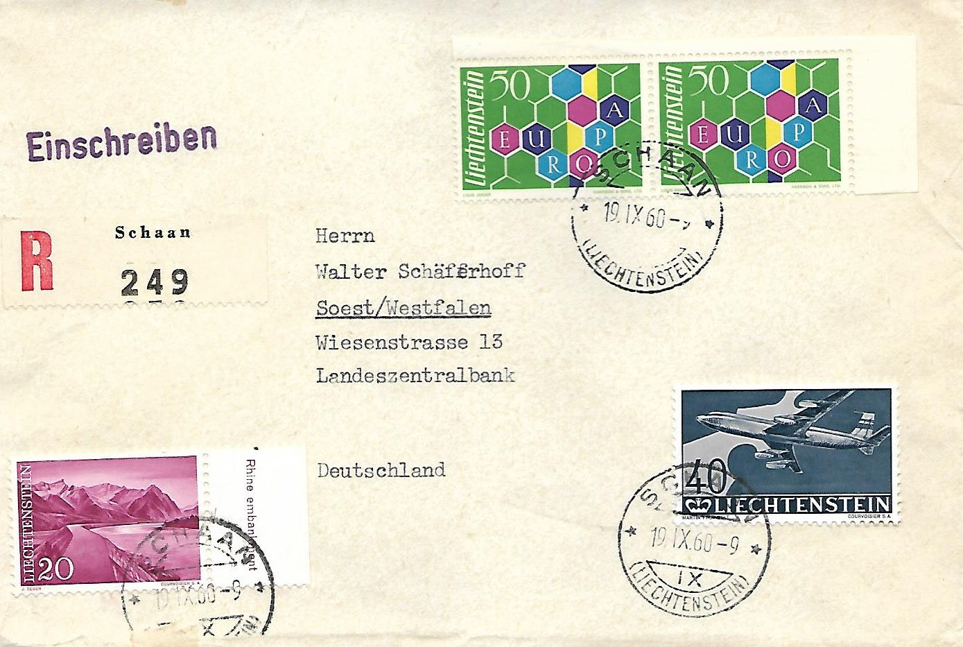 Europe 1960 - Withdrawn stamps