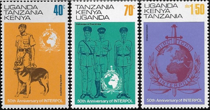 50 Years Interpol - Withdrawn stamps
