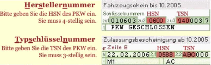 Herstellernummer - Typschlüsselnummer - STR-Automatik