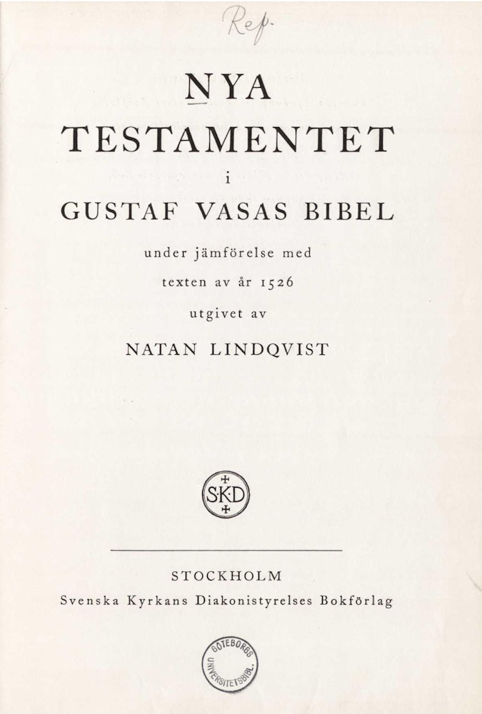 SWEDISH BIBLES - ONLINE FACSIMILES - Bible facsimiles and free download