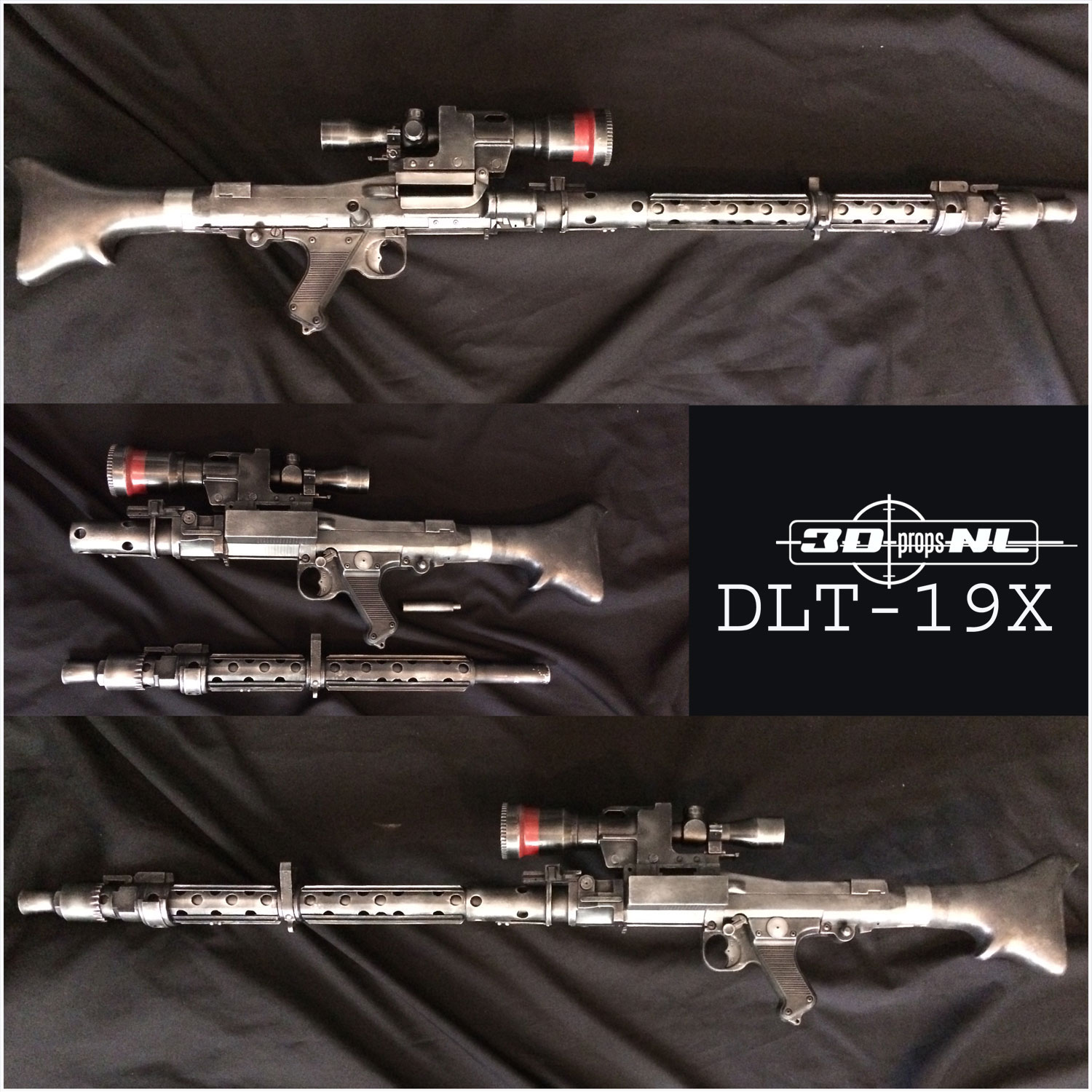 DLT-19 X TARGETING BLASTER - 3D-PROPS Blasters for display and cosplay.