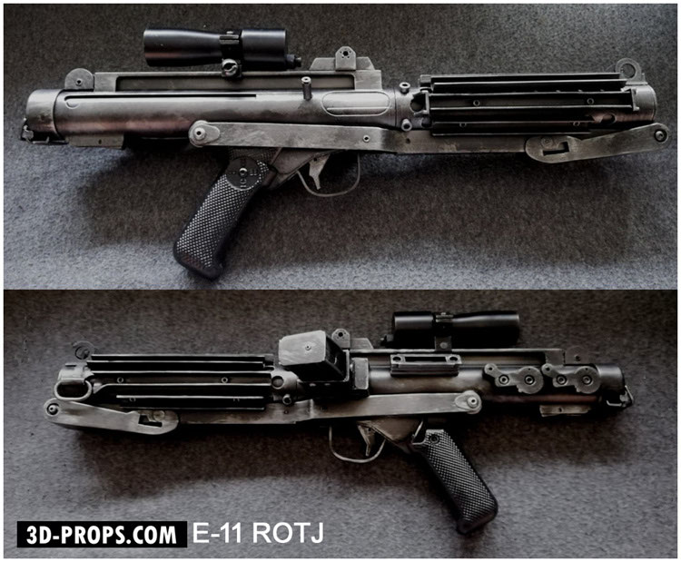 E-11 ROTJ 3D FILES - 3D-PROPS Blasters for display and cosplay.