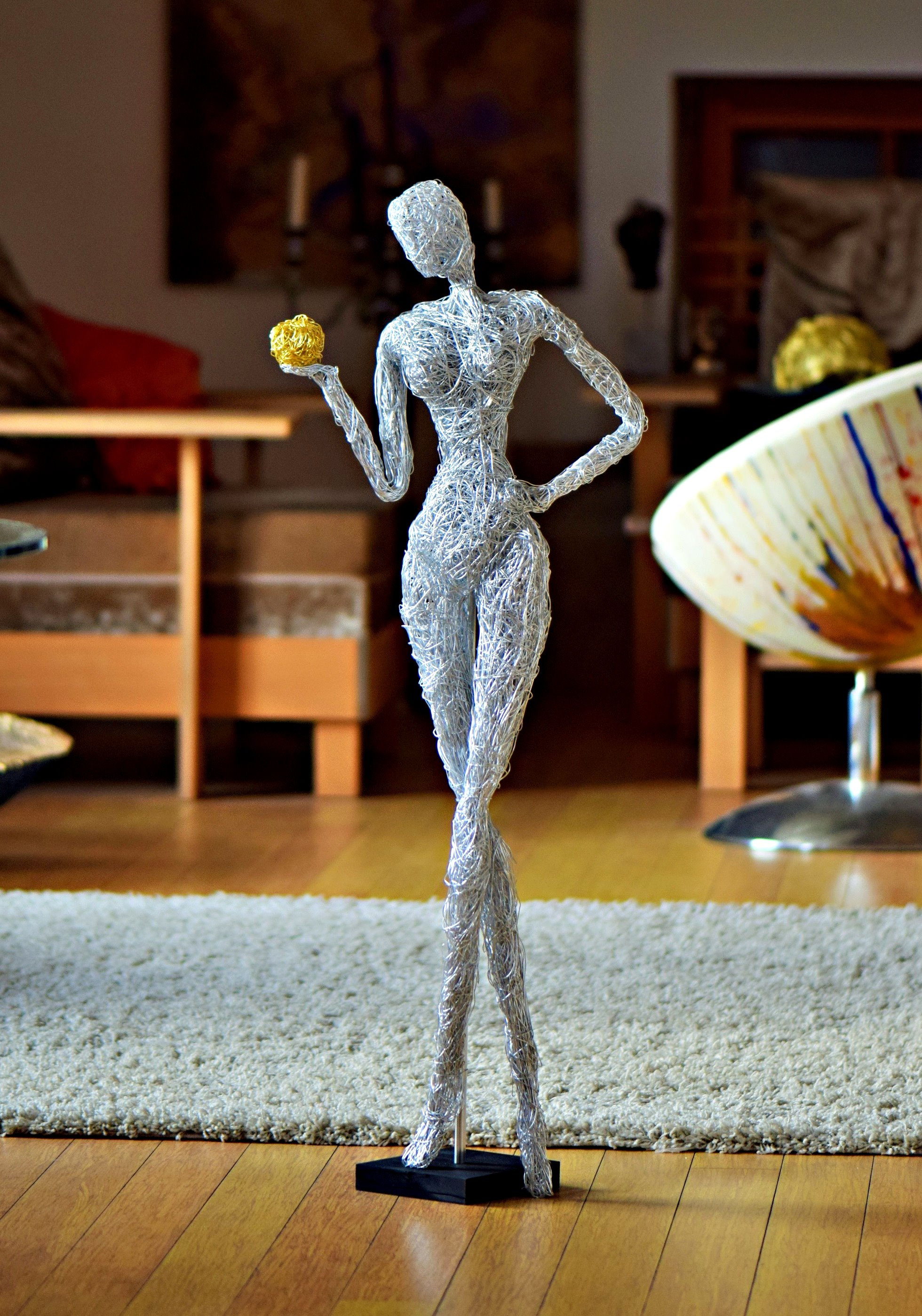 Draht Skulpturen, Licht und Kunst - Drahtskulpturen handmade