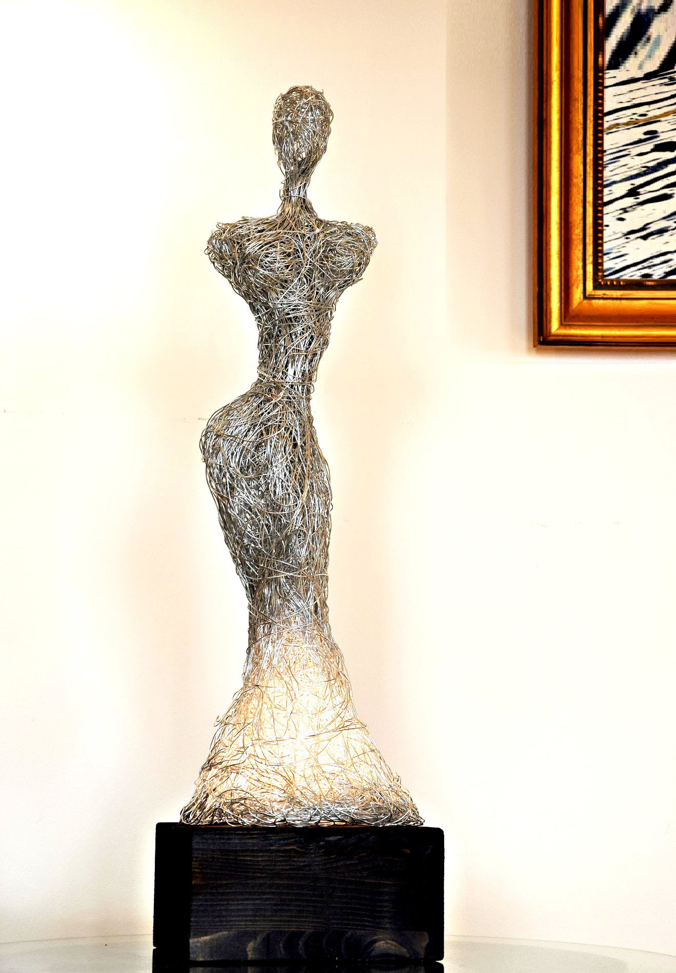 Draht Skulpturen, Licht und Kunst - Drahtskulpturen handmade