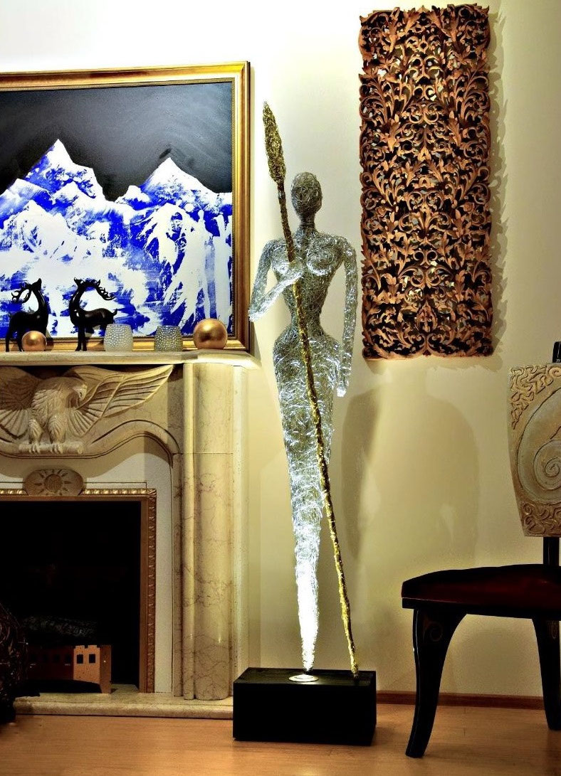 Draht Skulpturen, Licht und Kunst - Drahtskulpturen handmade