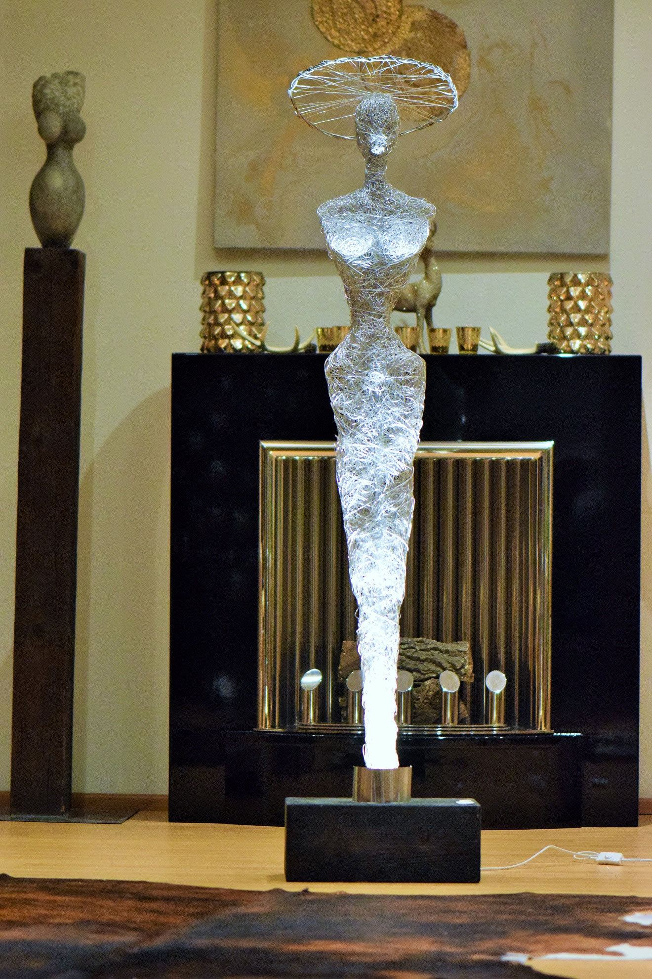 Draht Skulpturen, Licht und Kunst - Drahtskulpturen handmade