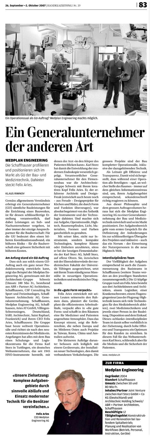 Publications - MedPlan Engineering AG