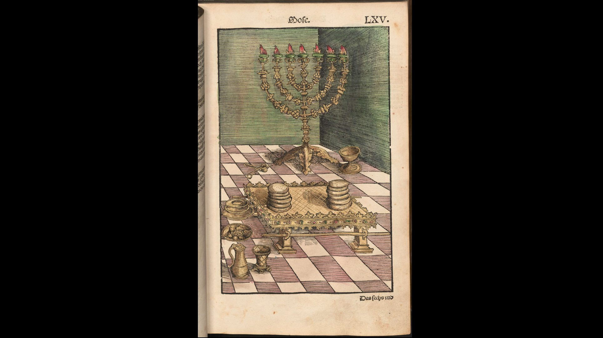 ANCIENT AND NEW MENORAHS - 16th Century - Divisions Structure Bible Menorah