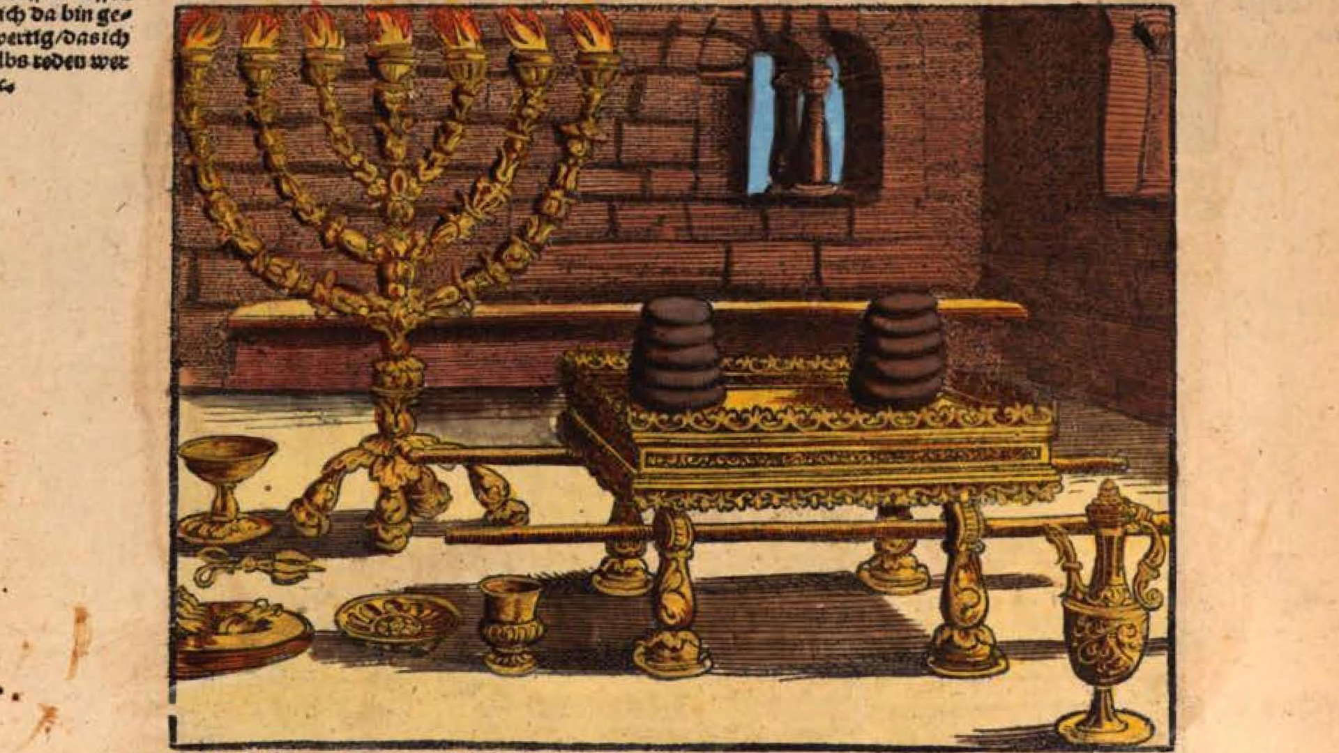 ANCIENT AND NEW MENORAHS - 16th Century - Divisions Structure Bible Menorah