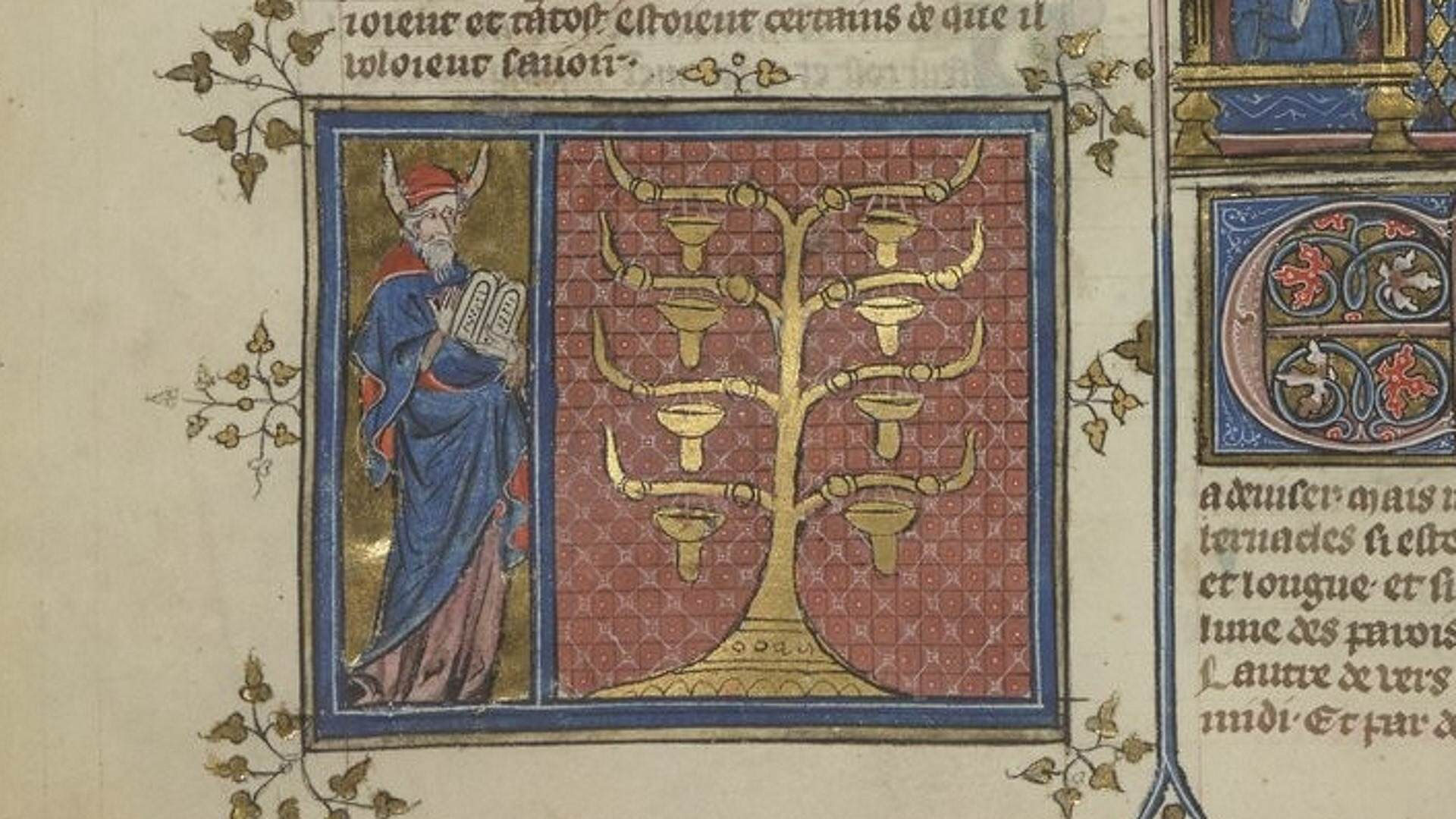 ANCIENT AND NEW MENORAHS - 14th Century - Structure Bible, Ancient Menorahs