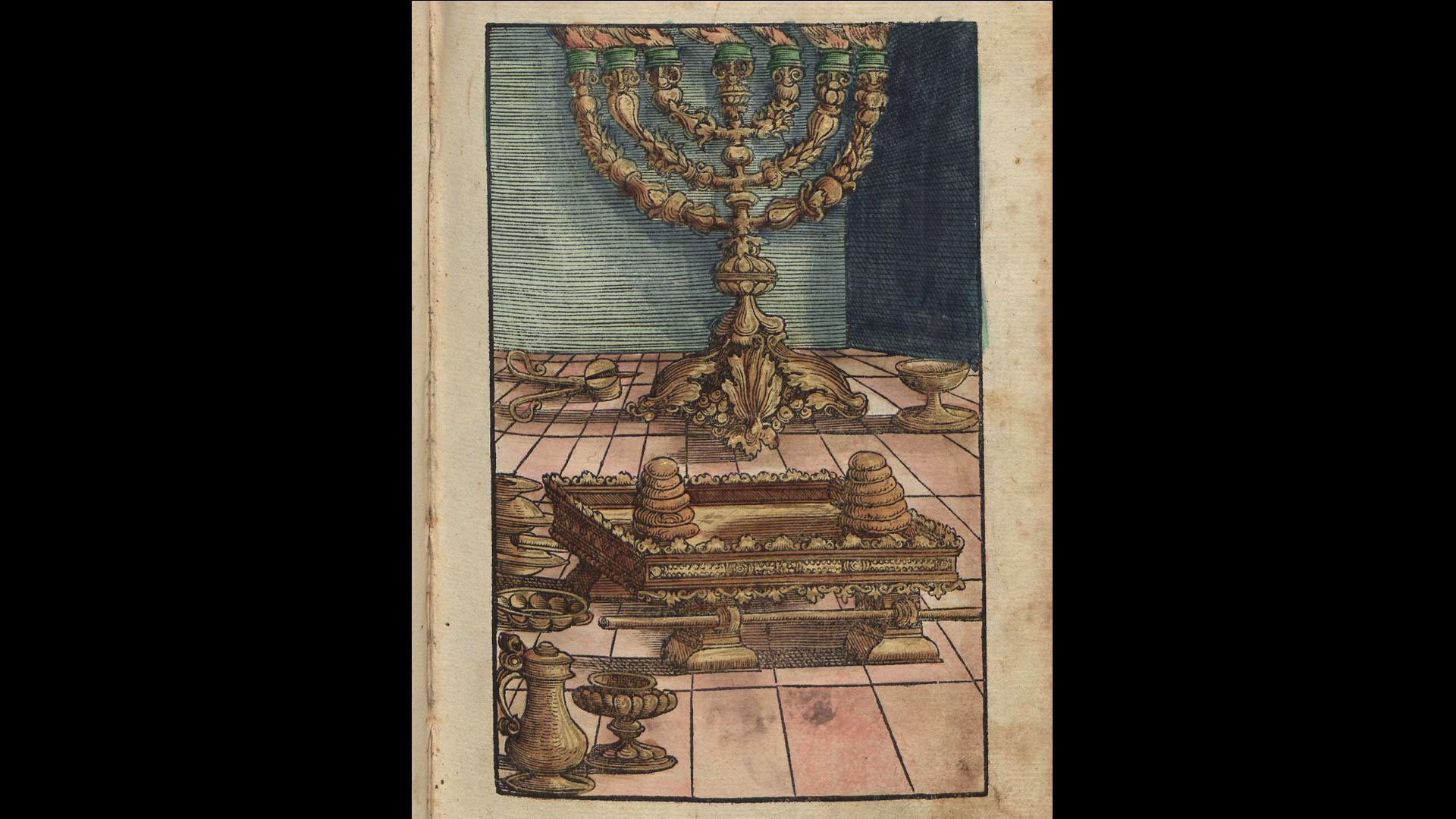 Ancient And New Menorahs 16th Century Divisions Structure Bible Menorah