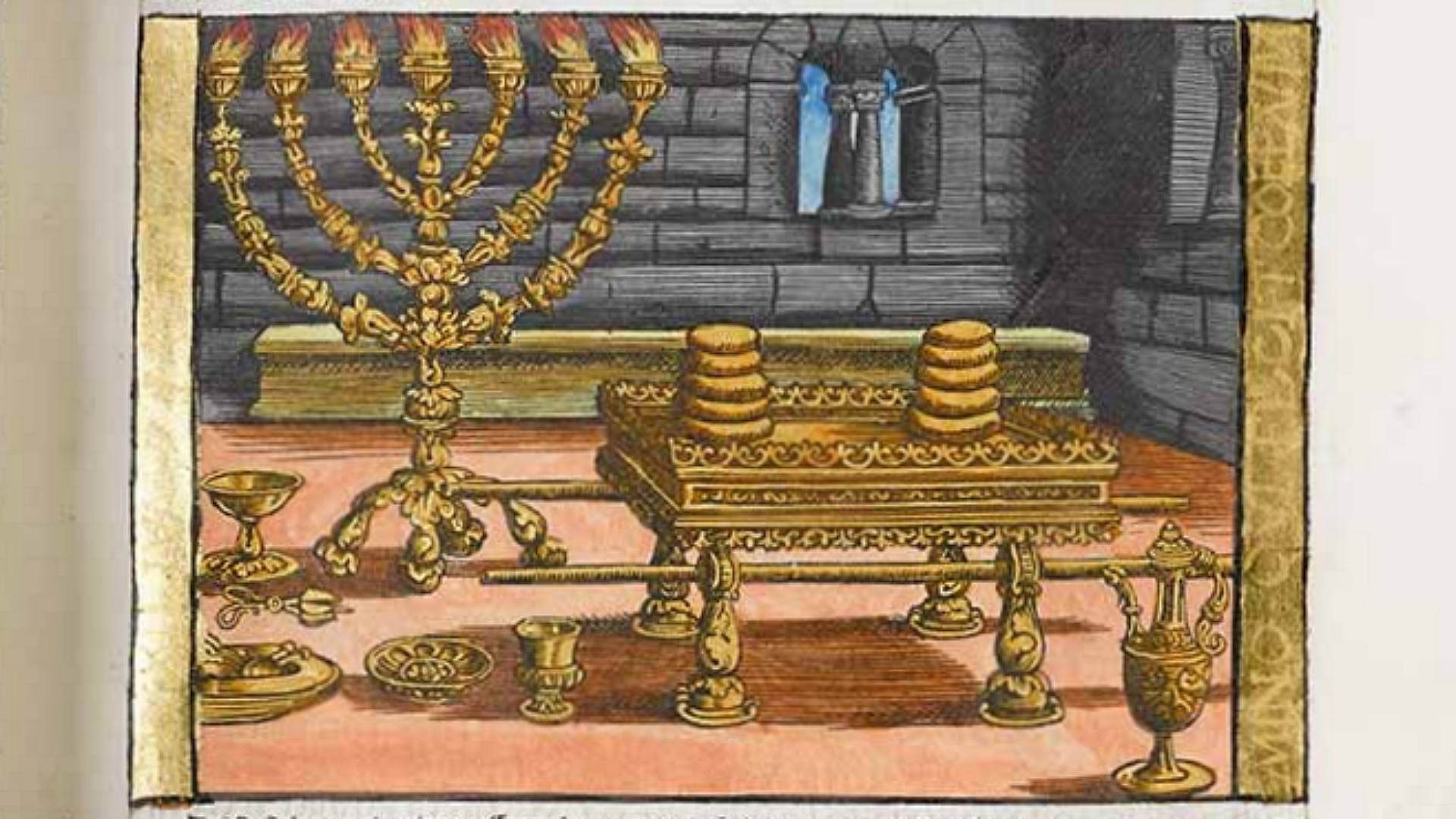 Ancient And New Menorahs 16th Century Divisions Structure Bible Menorah