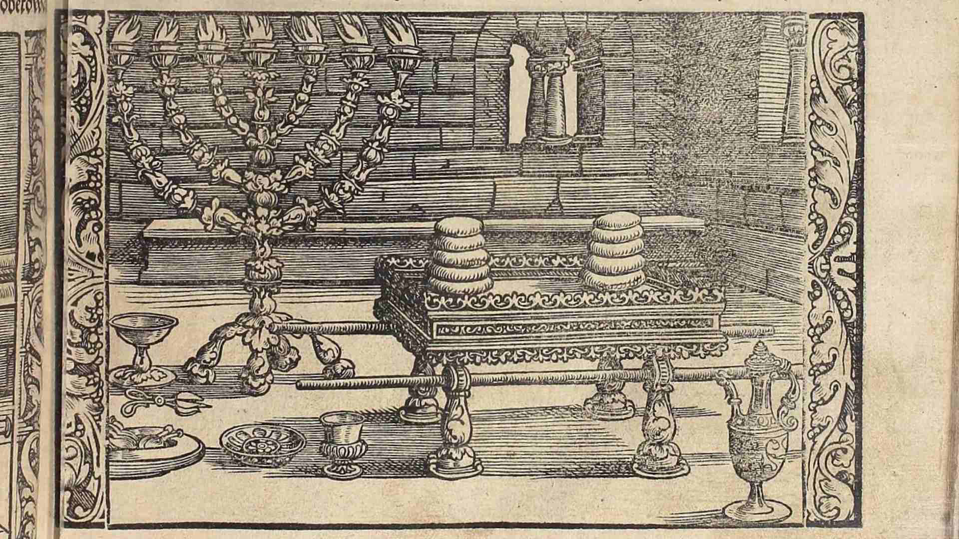Ancient And New Menorahs 16th Century Divisions Structure Bible Menorah