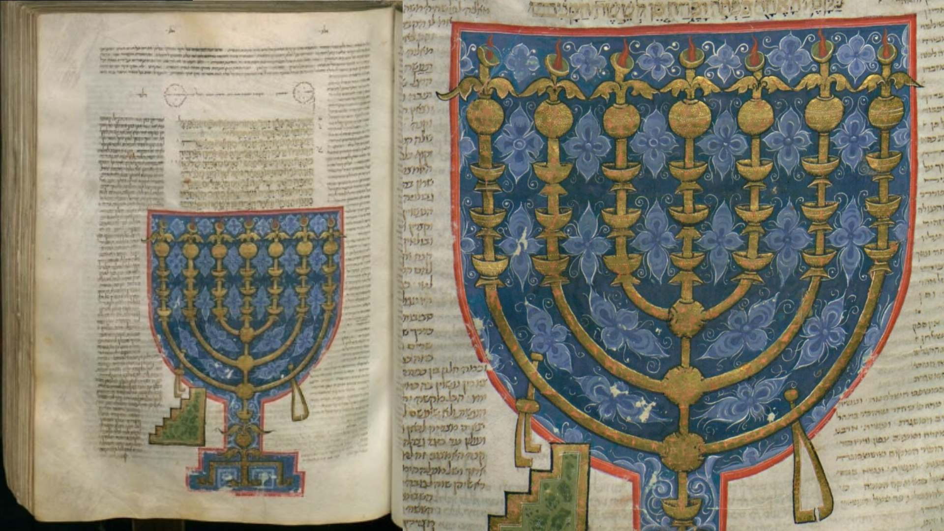 ANCIENT AND NEW MENORAHS - 14th Century - Structure Bible, Ancient Menorahs