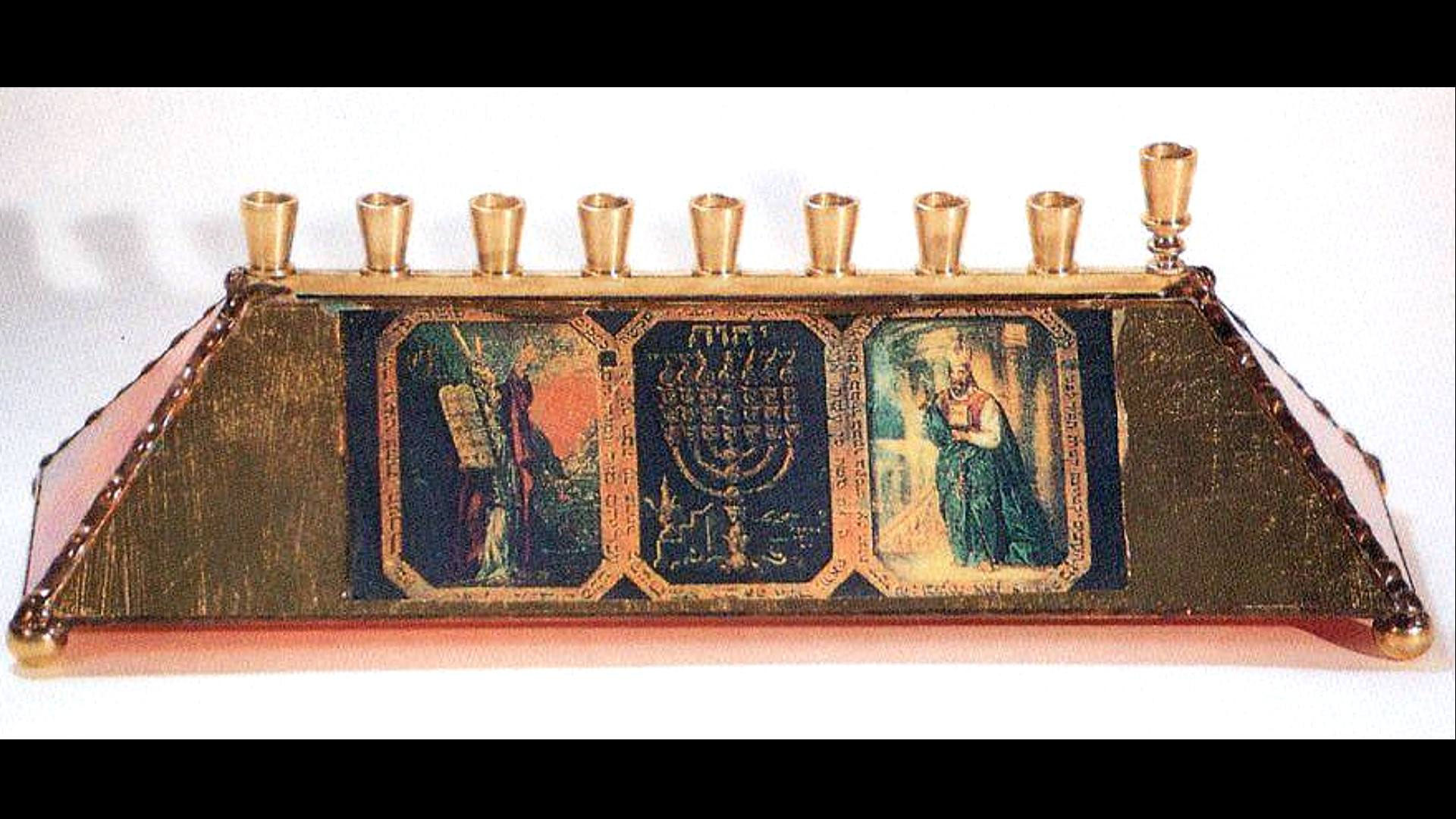 ANCIENT AND NEW MENORAHS - 18th Century - Divisions Structure Bible Menorah