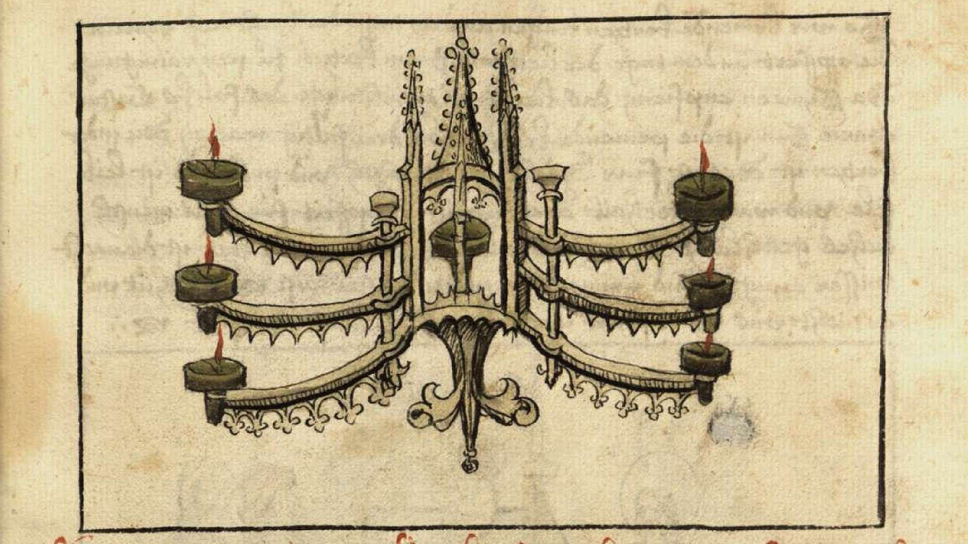 ANCIENT AND NEW MENORAHS - 14th Century - Structure Bible, Ancient Menorahs