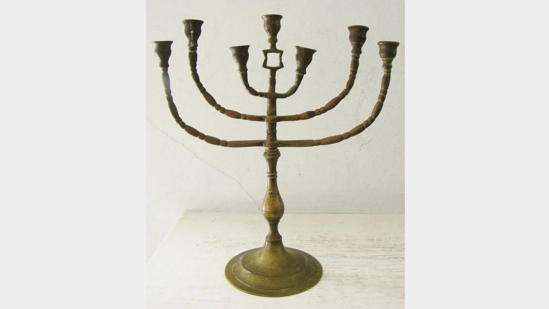 ANCIENT AND NEW MENORAHS - 20th Century - Divisions Structure Bible Menorah
