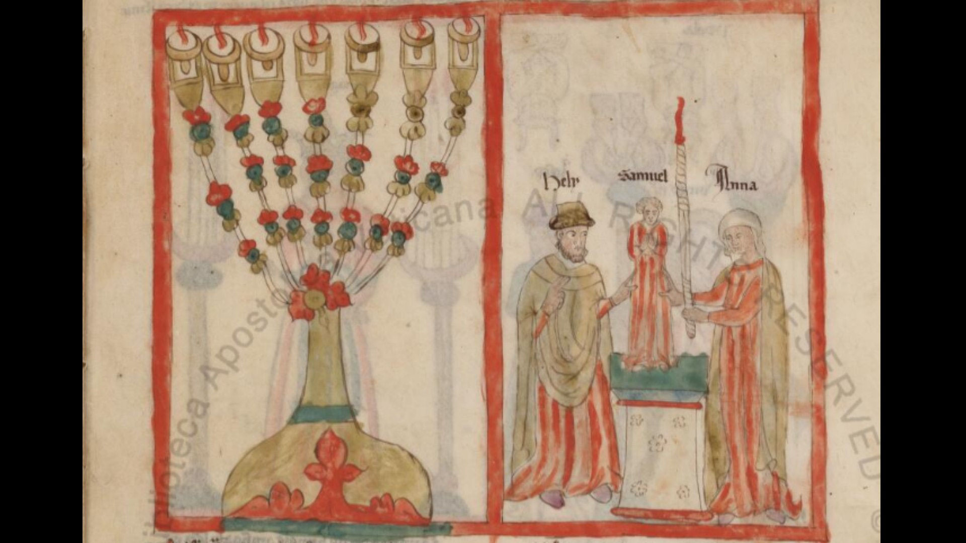ANCIENT AND NEW MENORAHS - 15th Century - Divisions Structure Bible Menorah