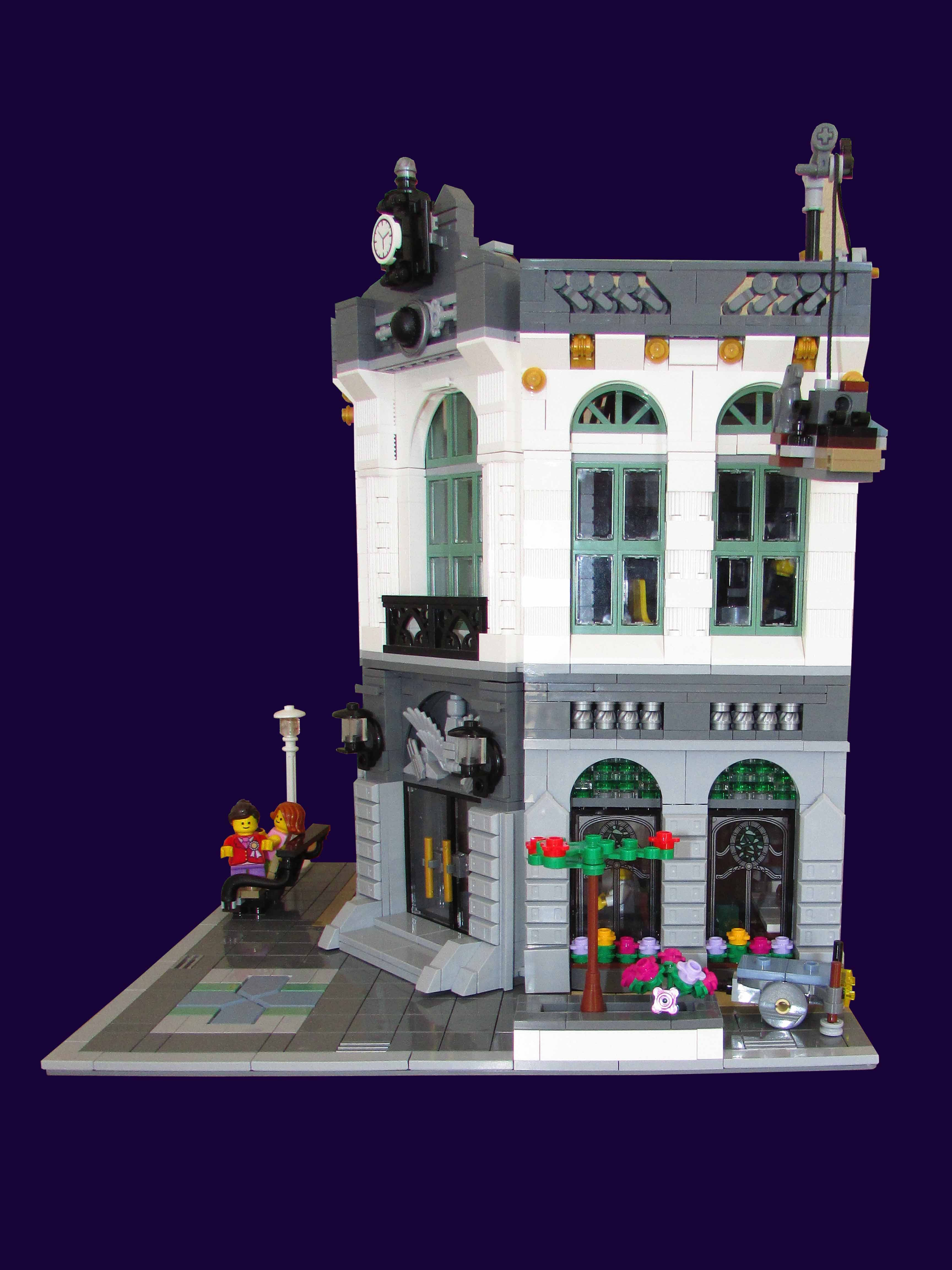 N° 29 - LEGO Modular Brick Bank Chamfered Corner - Alternative build to ...