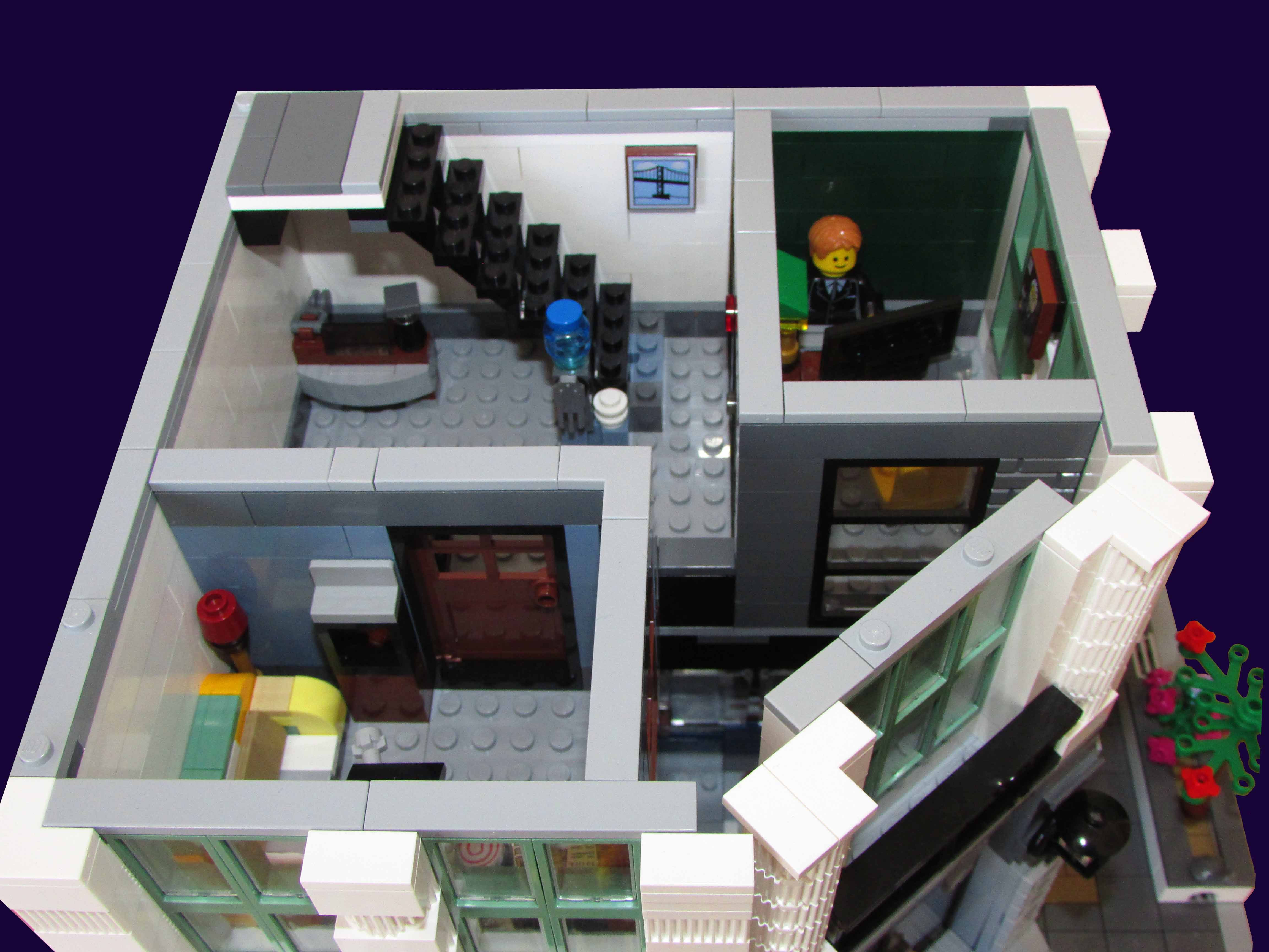 N° 29 - LEGO Modular Brick Bank Chamfered Corner - Alternative build to ...
