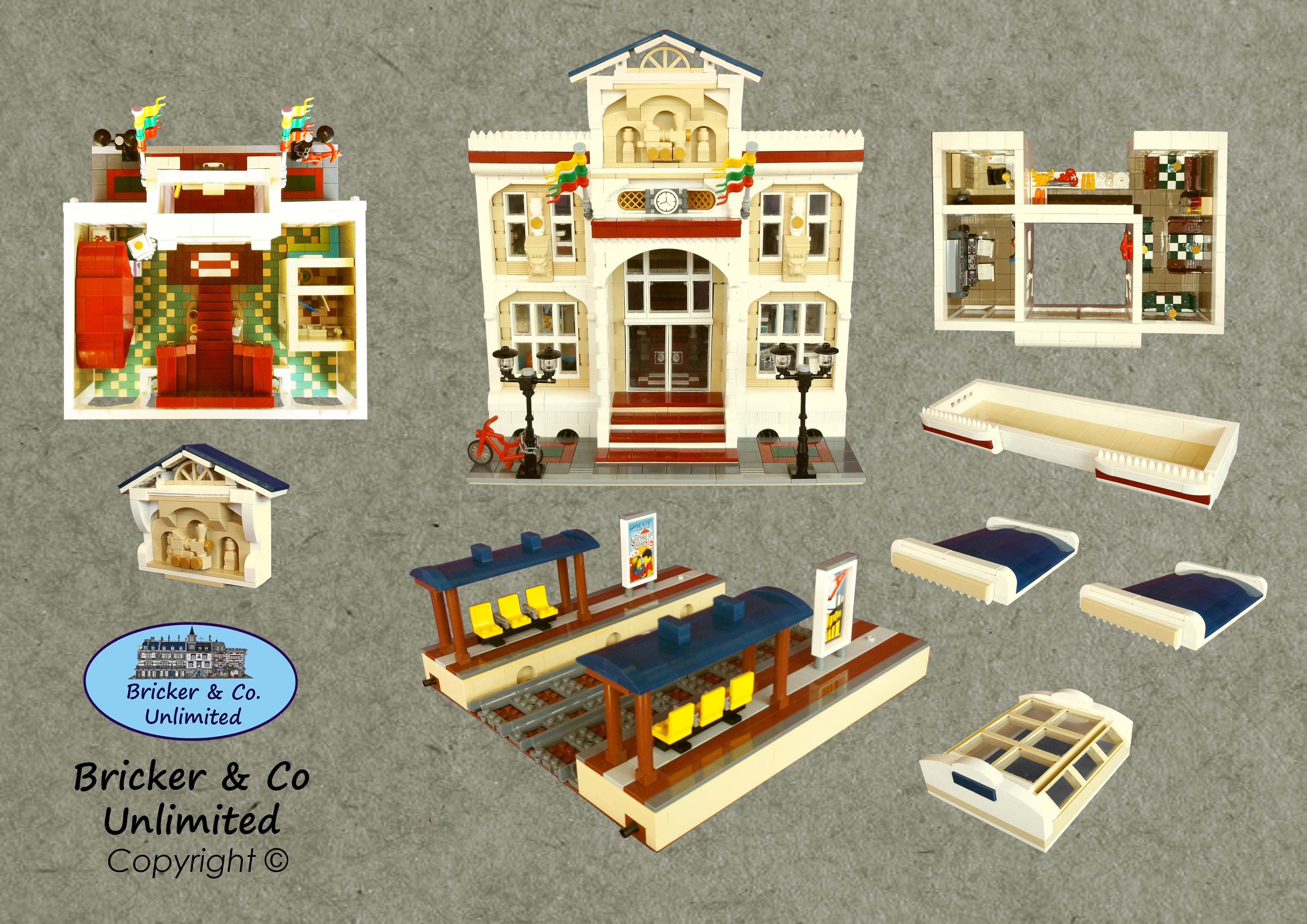 N° 27 - LEGO Modular Grand Central Railway Station - Bricker & Co Unlimited