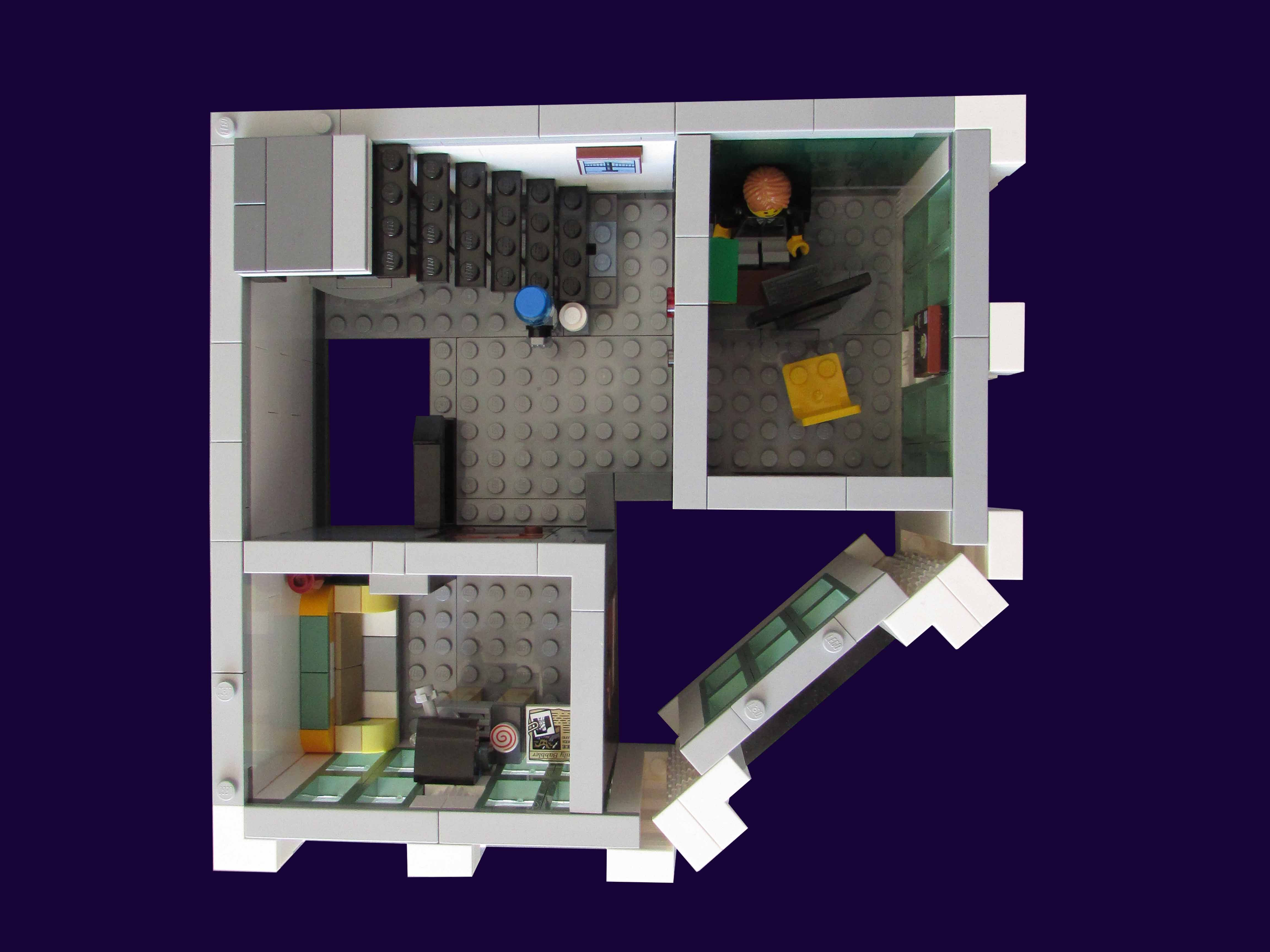 N° 29 - LEGO Modular Brick Bank Chamfered Corner - Alternative build to ...