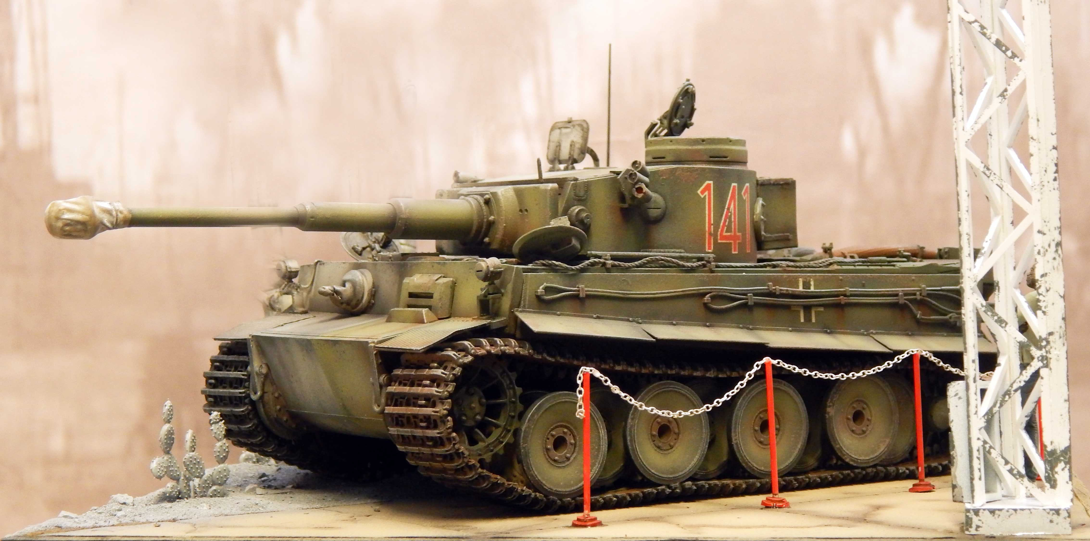 Zeitreise: Tiger 141-Tunesien 1943 - www.panzer-bau.de/diorama/militär/1:35
